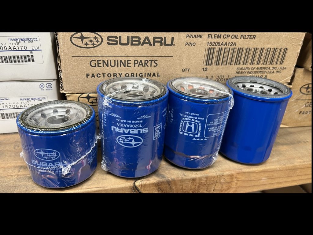 Subaru oil filter shortage
